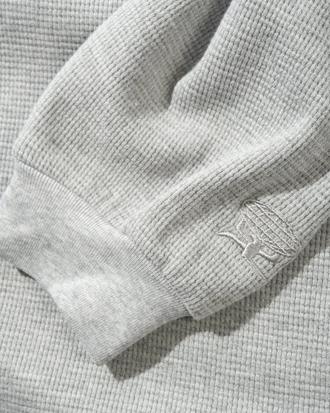 Basic Waffle L/S Tee, Ash – Lo-Fi
