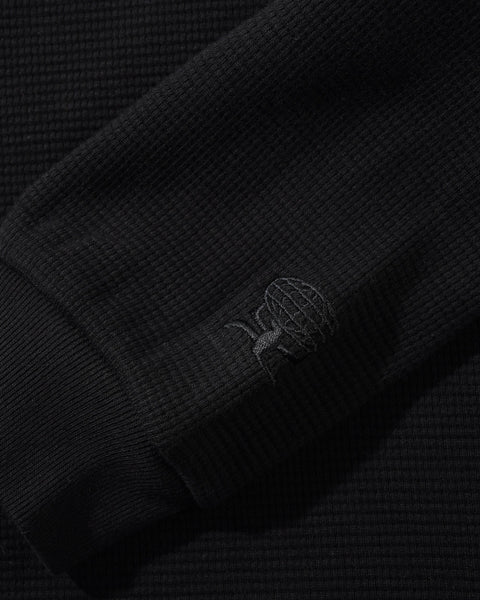 Basic Waffle L/S Tee, Black – Lo-Fi