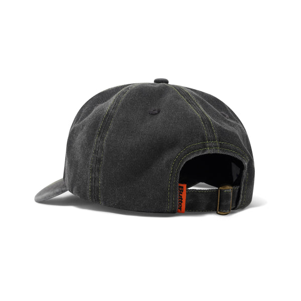Scribble 5 Panel Cap, Washed Black – Lo-Fi