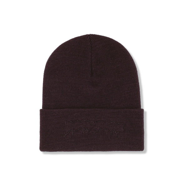Drip Embroidered Beanie, Black – Lo-Fi
