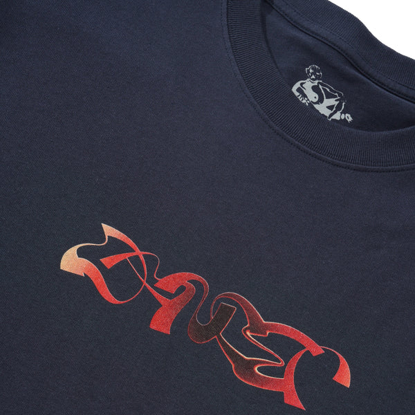 Analog Triple Logo Tee, Dark Navy – Lo-Fi